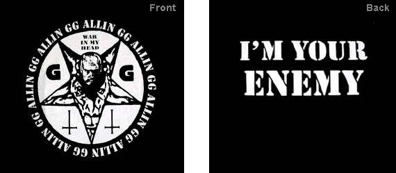 GG ALLIN (WAR IN MY HEAD)