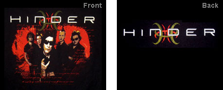 Wholesale Hinder Concerrt T-shirts and Band Merchandise