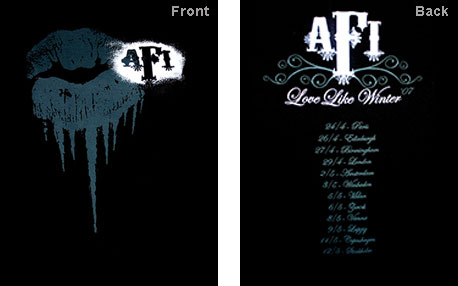 Wholesale AFI Concert T-shirts and Band Merchandise