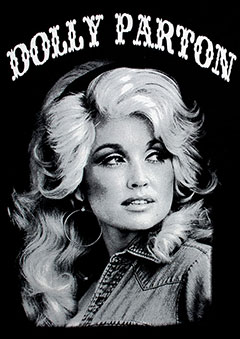 DOLLY PARTON (B & WHITE PORTRAIT)