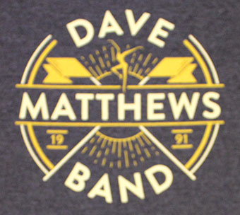 Wholesale Dave Matthews Band Concert T-shirts and Band Merchandise
