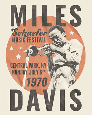 Wholesale Miles Davis Concert T-shirts and Band Merchandise