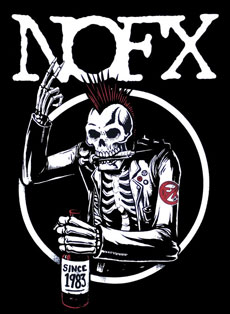 NOFX (WHITE LETTERS, OLD SKULL)